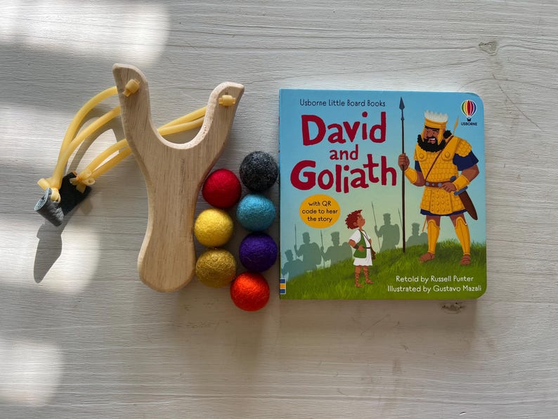 Slingshot | David and Goliath | Kids Wood Slingshot | Slingshot Toy ...