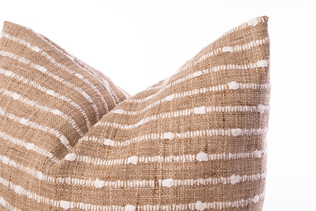Neutral Throw Pillow, Textured Pillow, Woven Pillow Cover, Neutral ...