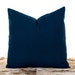 Solid Navy Throw Pillow, Navy Decorative Pillow, Navy Pillowcase, Navy ...