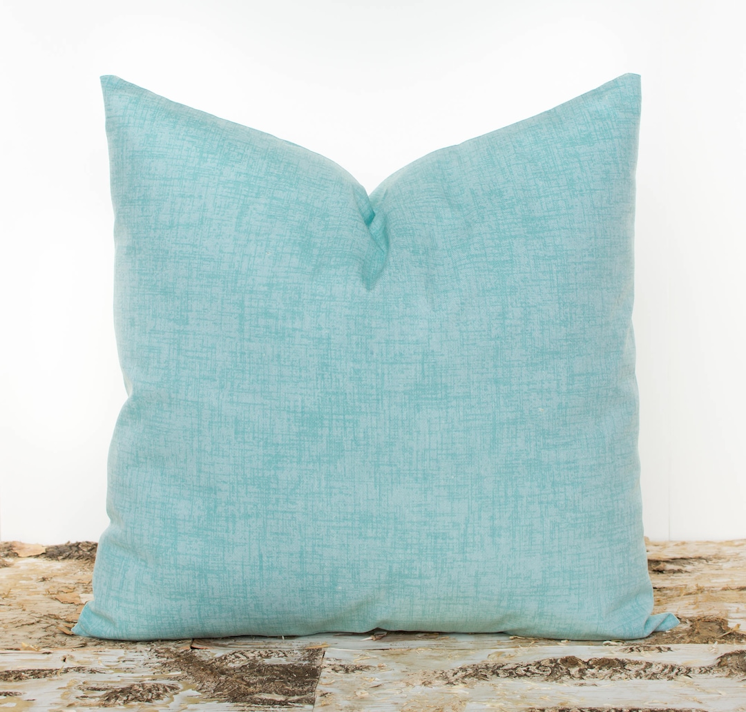 Solid Teal Throw Pillow Cover, Teal Pillowcase, Two-tone Teal ...