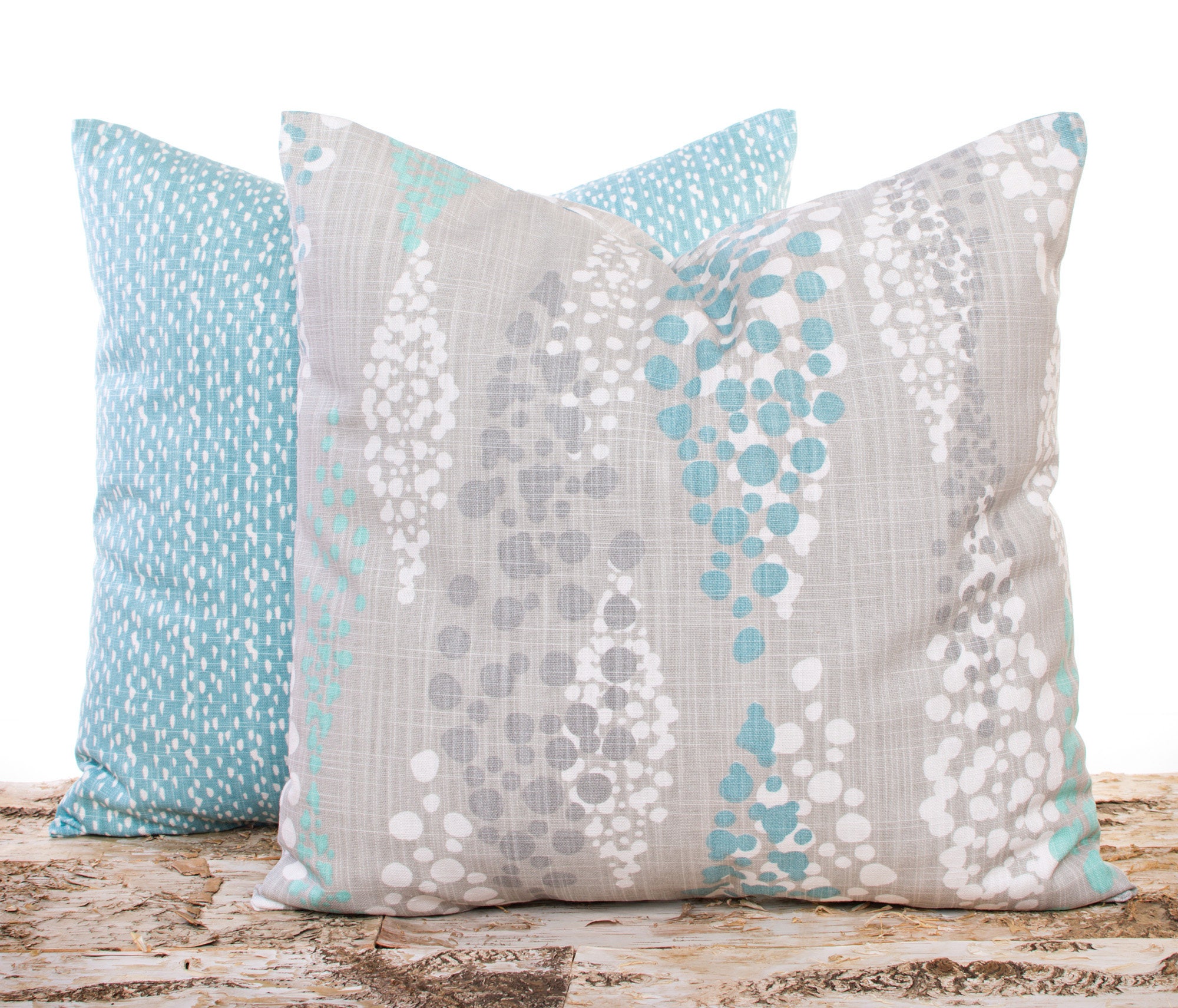 SALE ENDS SOON Riverbed Light Blue Pillows Blue Decorative | Etsy