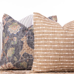 Neutral Throw Pillow, Textured Pillow, Woven Pillow Cover, Neutral ...