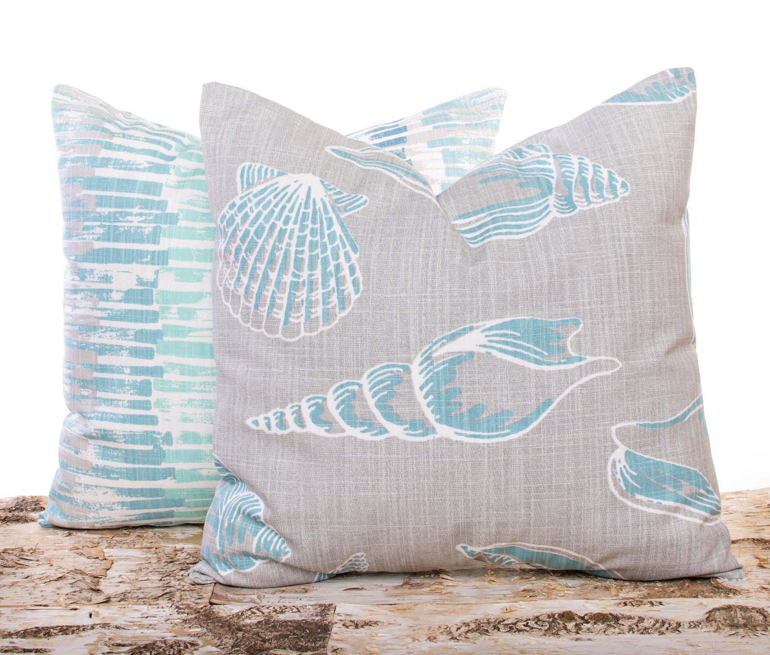 Sea Shells Pillowcase Light Blue Coastal Pillows Shells - Etsy
