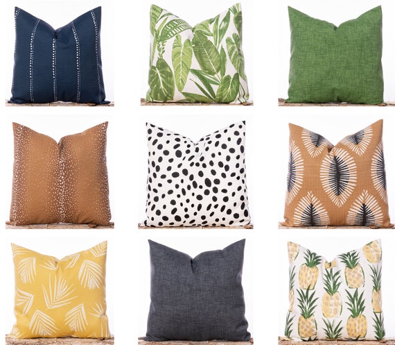 Outdoor Pillow Covers Decorative Pillows Designer Fabric - Etsy