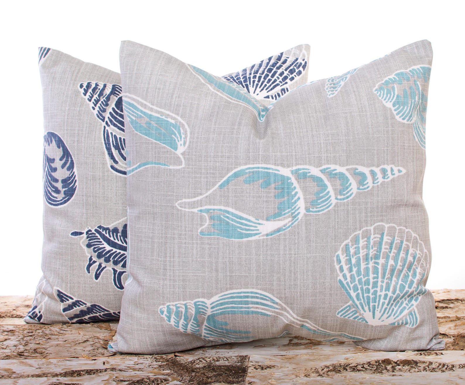 Sea Shells Pillowcase Light Blue Coastal Pillows Shells - Etsy