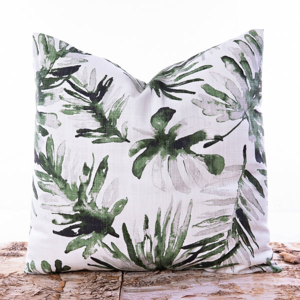 Palm Leaf Pillow - Etsy