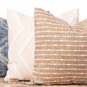 Neutral Throw Pillow, Textured Pillow, Woven Pillow Cover, Neutral ...