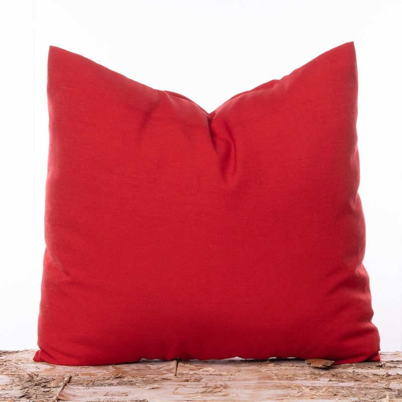 Throw Pillow Red - Etsy