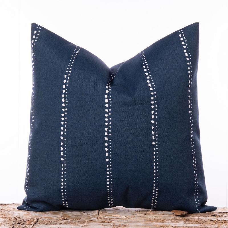 Navy Pillow - Etsy