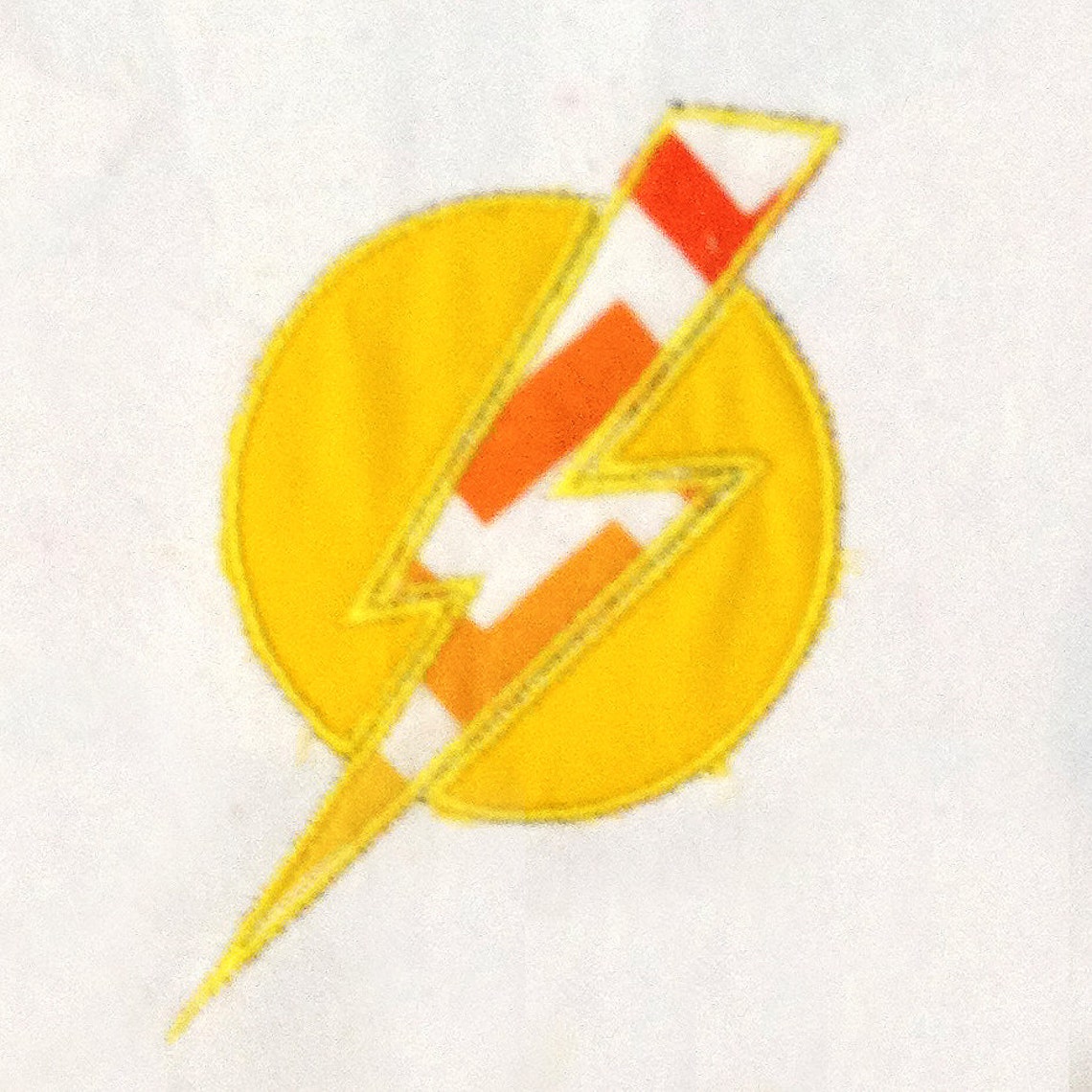 Lightning Bolt Machine Applique Design in Two Different Styles: Within ...