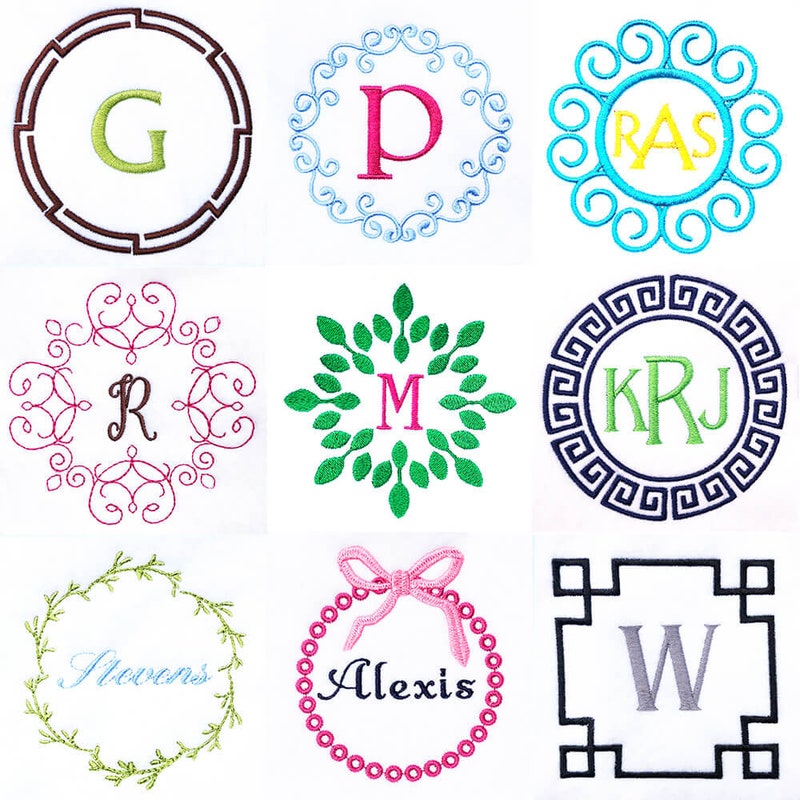 Monogram Frames - Etsy