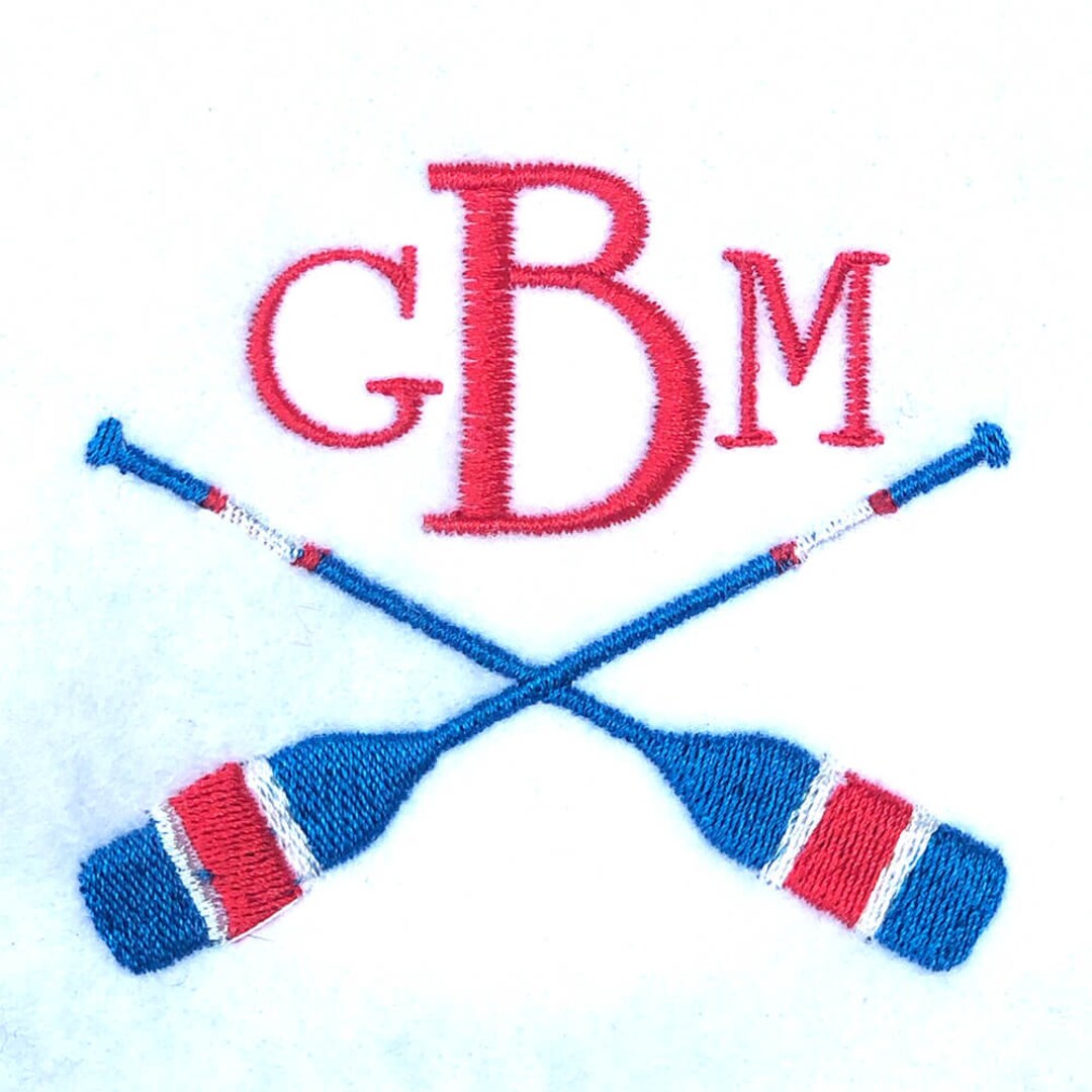 Crossed Paddles DIGITAL Machine Embroidery Design. A Darling Lake House ...