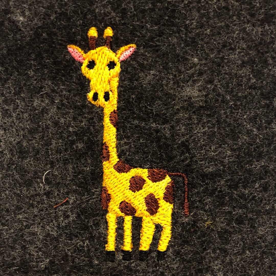 Baby Giraffe DIGITAL Machine Embroidery Design. A Cute Animal ...