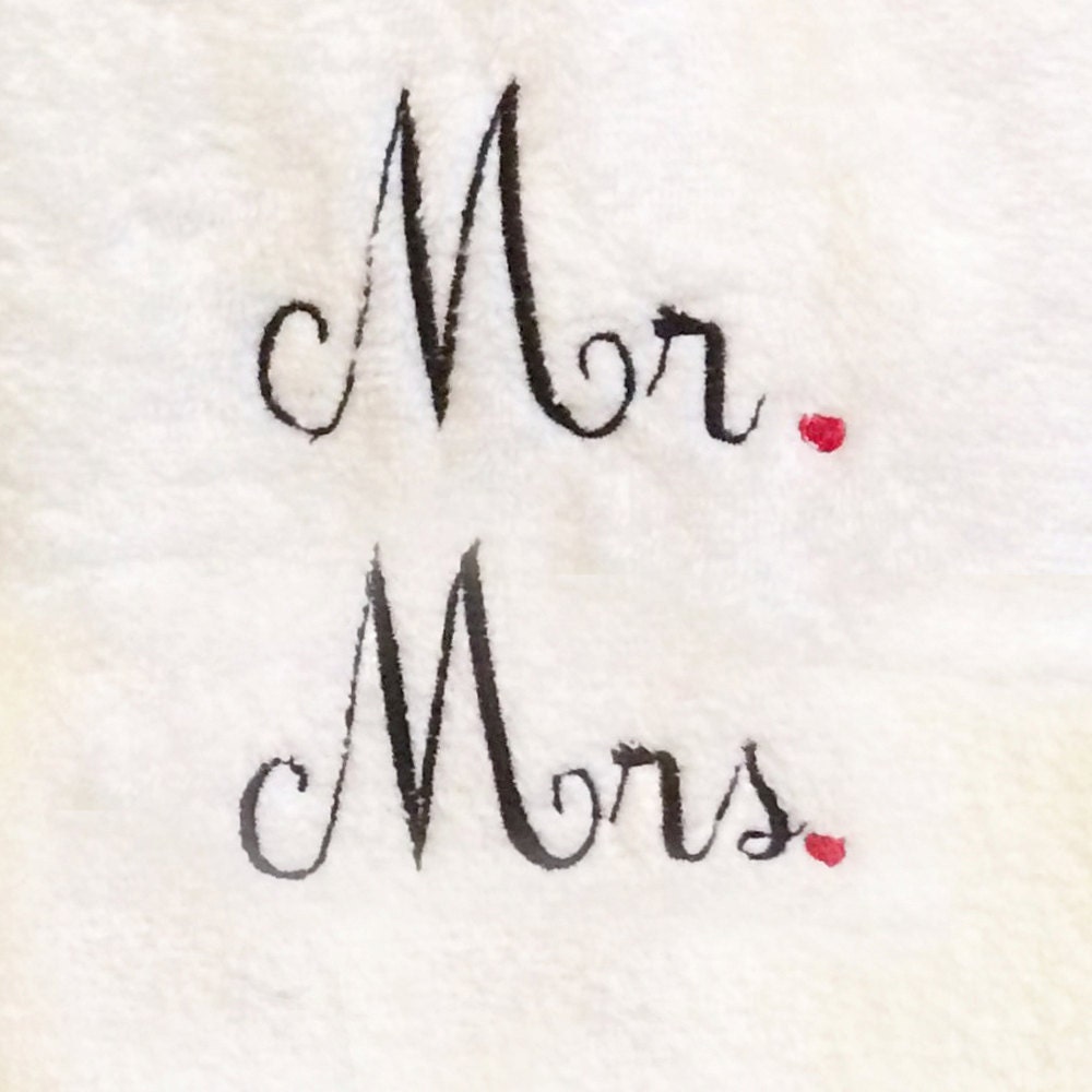 Cursive Modern Mr and Mrs Machine Embroidery Designs for - Etsy