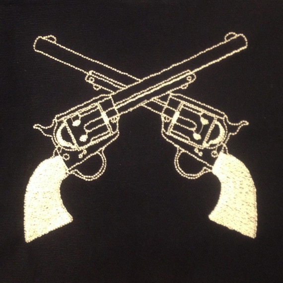 Crossed Revolvers Western