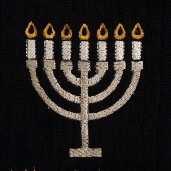 Menorah Applique - Etsy