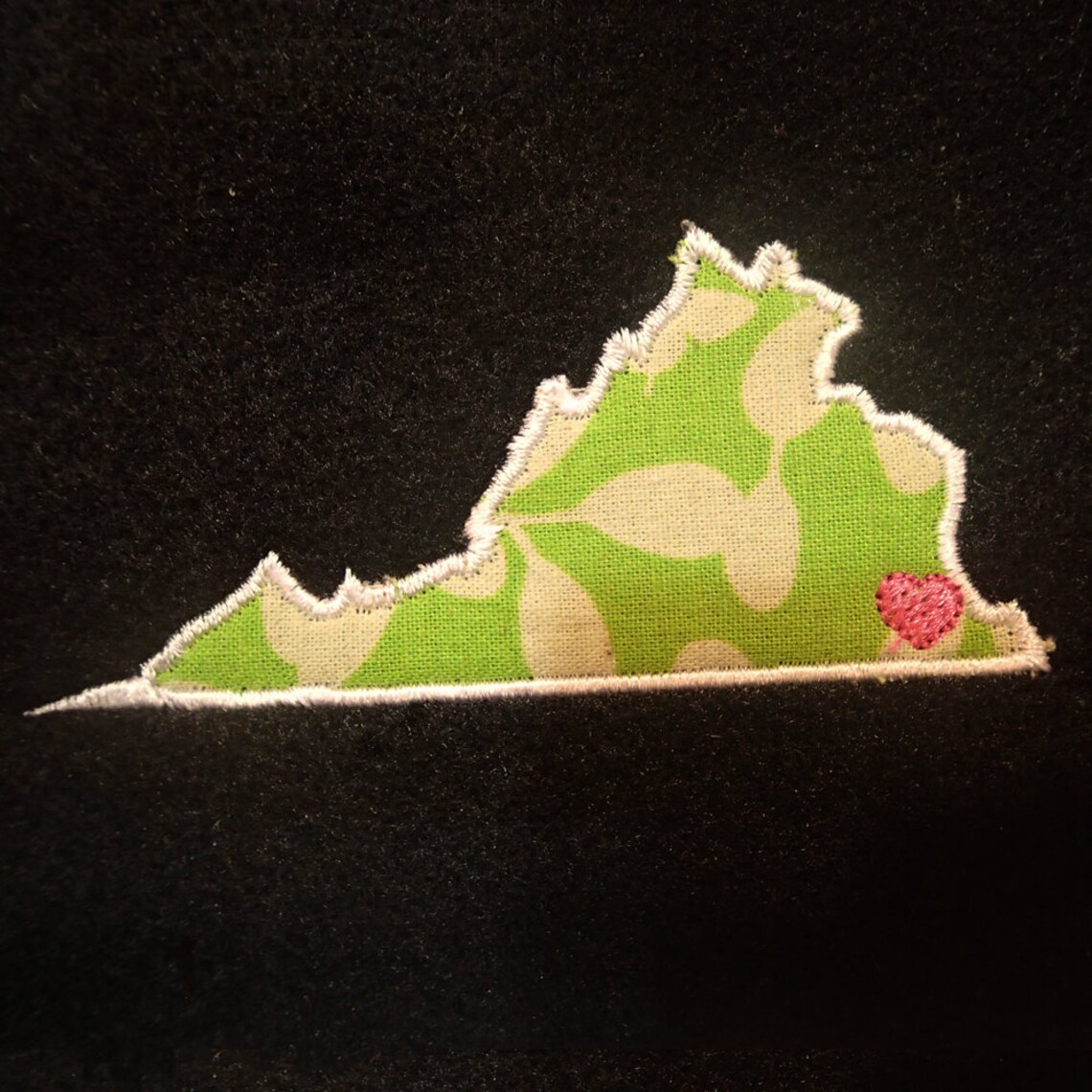 Virginia Appliqué and Embroidery Design in 7 Styles and Sizes. - Etsy