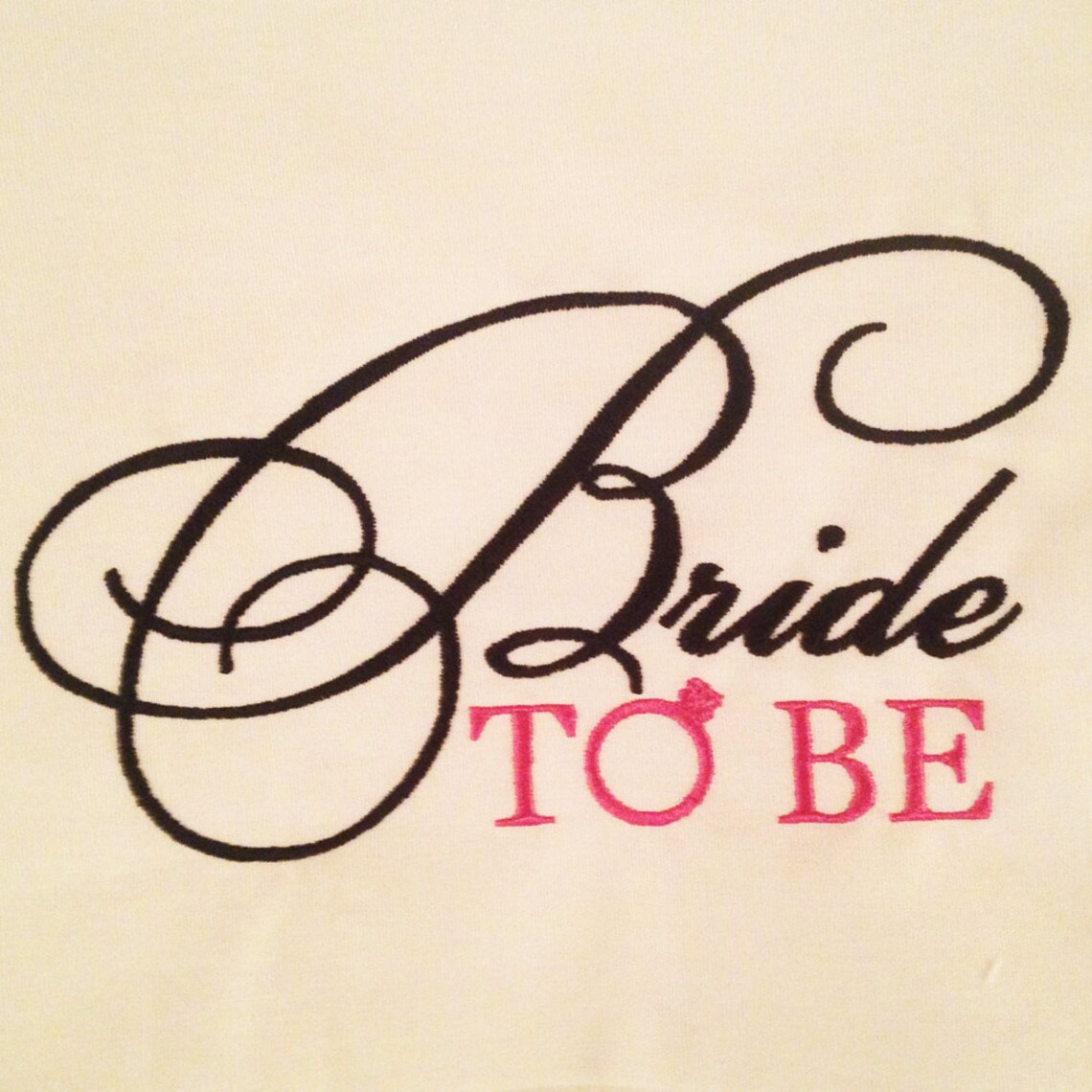 Bride to Be With Engagement Ring Machine Embroidery Design in - Etsy