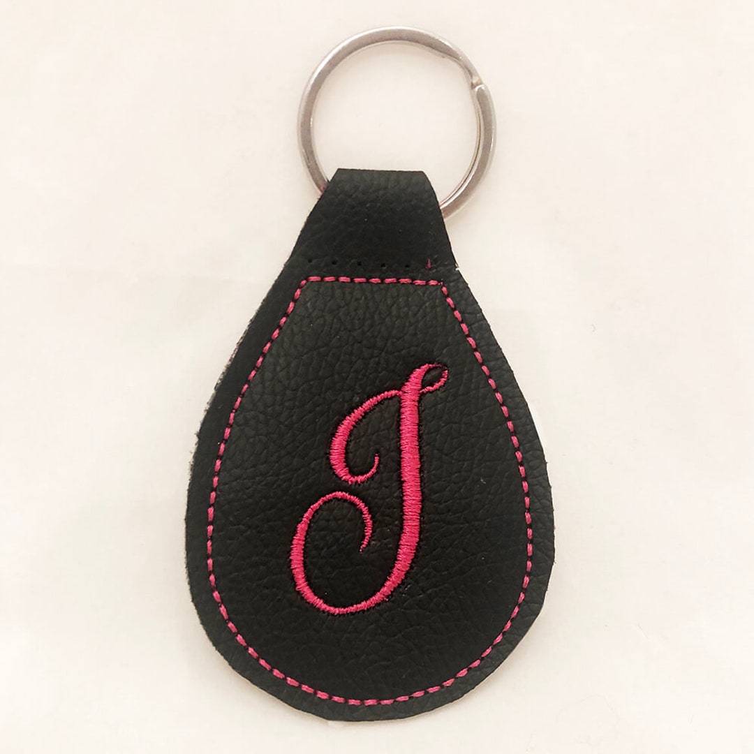In-the-hoop DIGITAL Machine Embroidery Design - Folded Key Fob That You ...