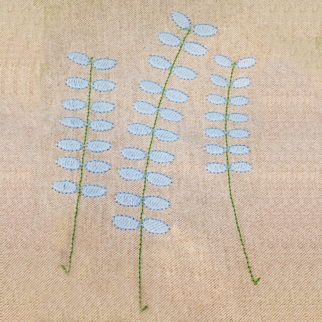 Retro Branch Machine Embroidery Design in Three Sizes and Two Styles ...