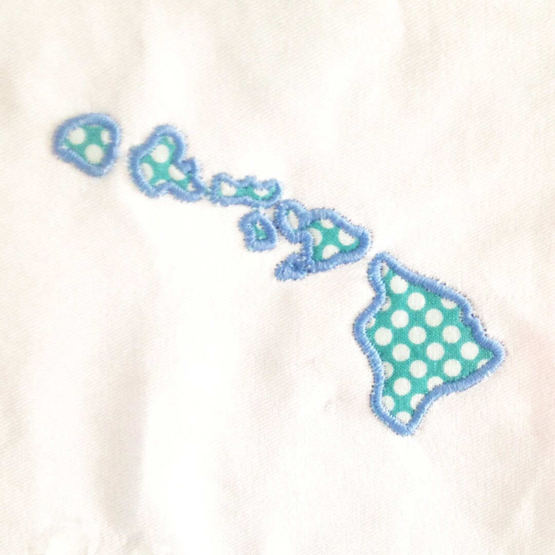 Hawaii Appliqué and Embroidery Design in 7 Styles and Sizes. Buy This ...