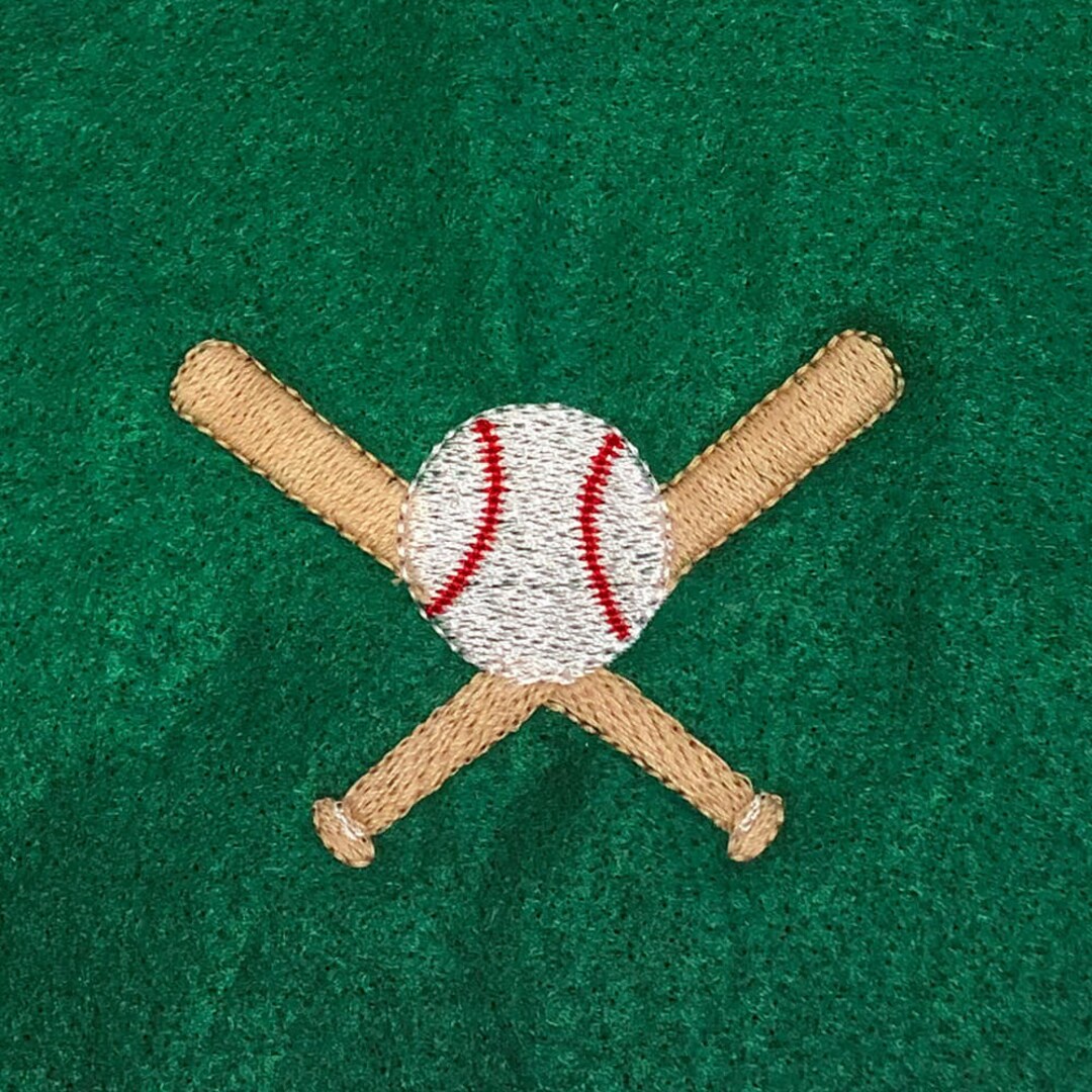 Baseball With Crossed Bats DIGITAL Machine Embroidery Design. A Cute ...