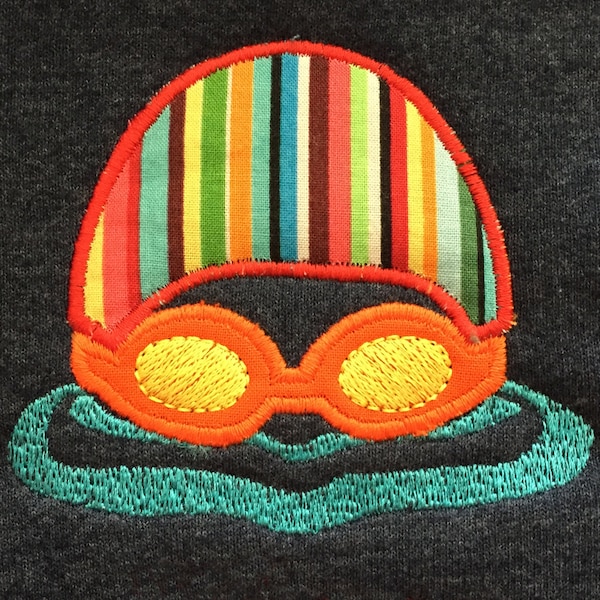 Swim Embroidery - Etsy