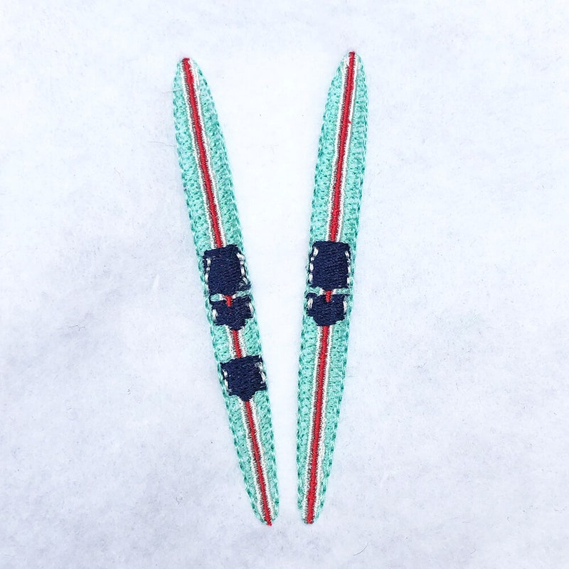 Ski Embroidery - Etsy