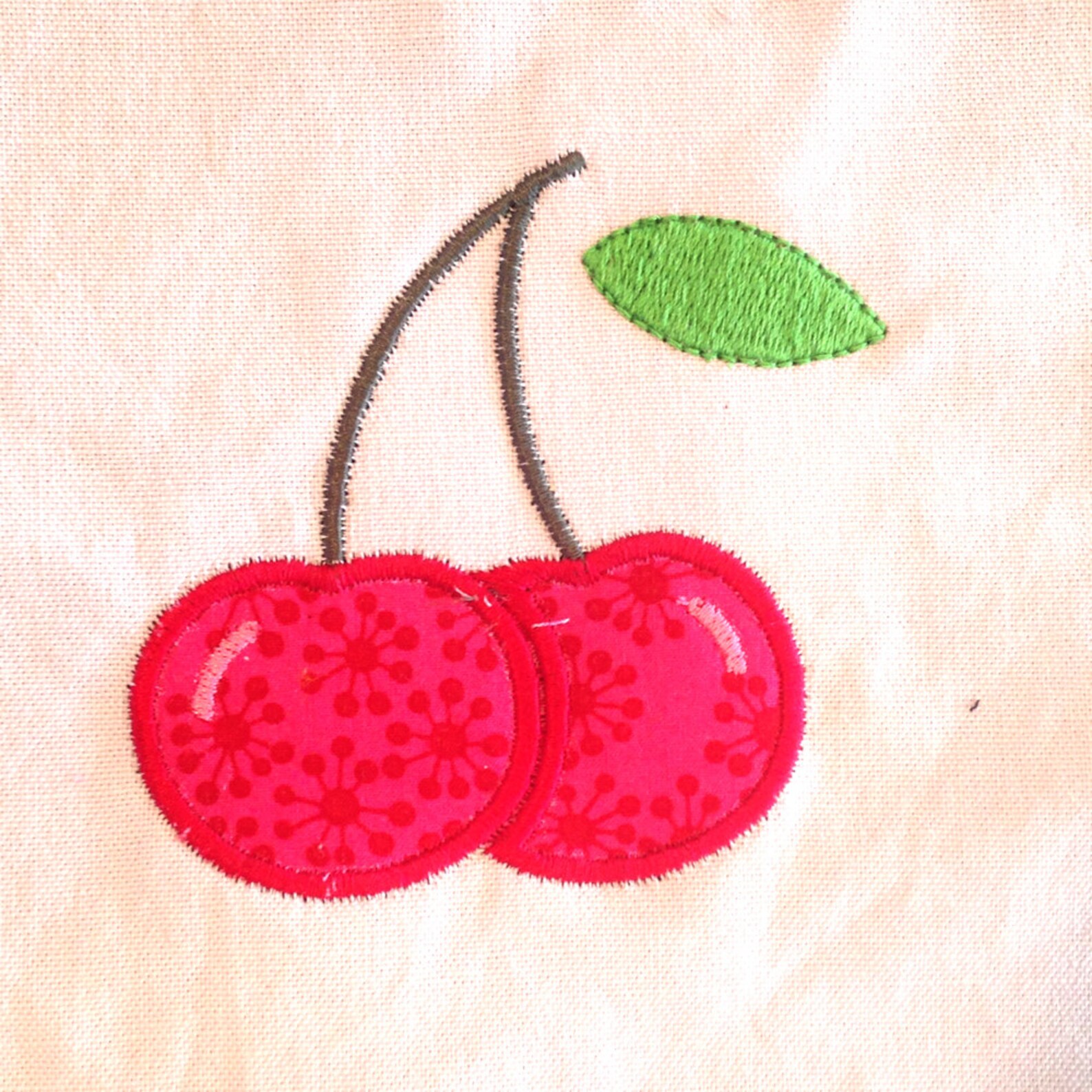 Sweet Cherries Applique and Embroidery Designs. 6 Different | Etsy