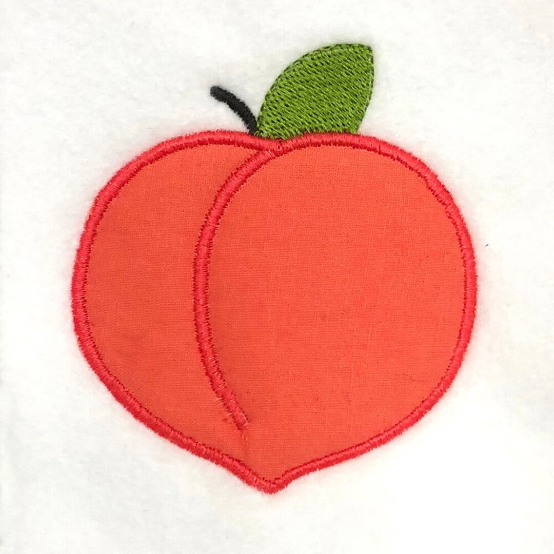 Sweet Peach DIGITAL Machine Embroidery Appliqué Design. A Sweet Design ...