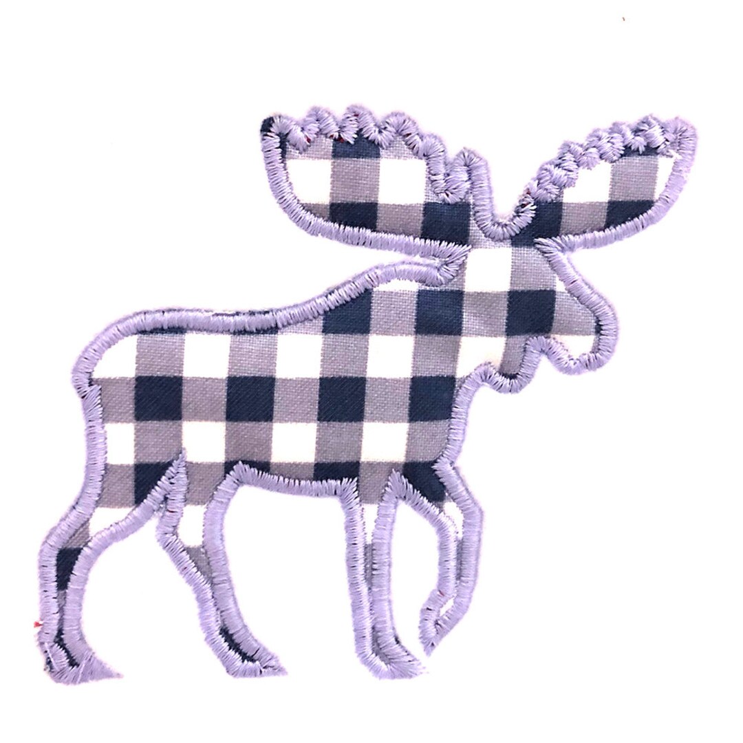 Moose DIGITAL Machine Embroidery Applique Design - Stitch It Out for ...