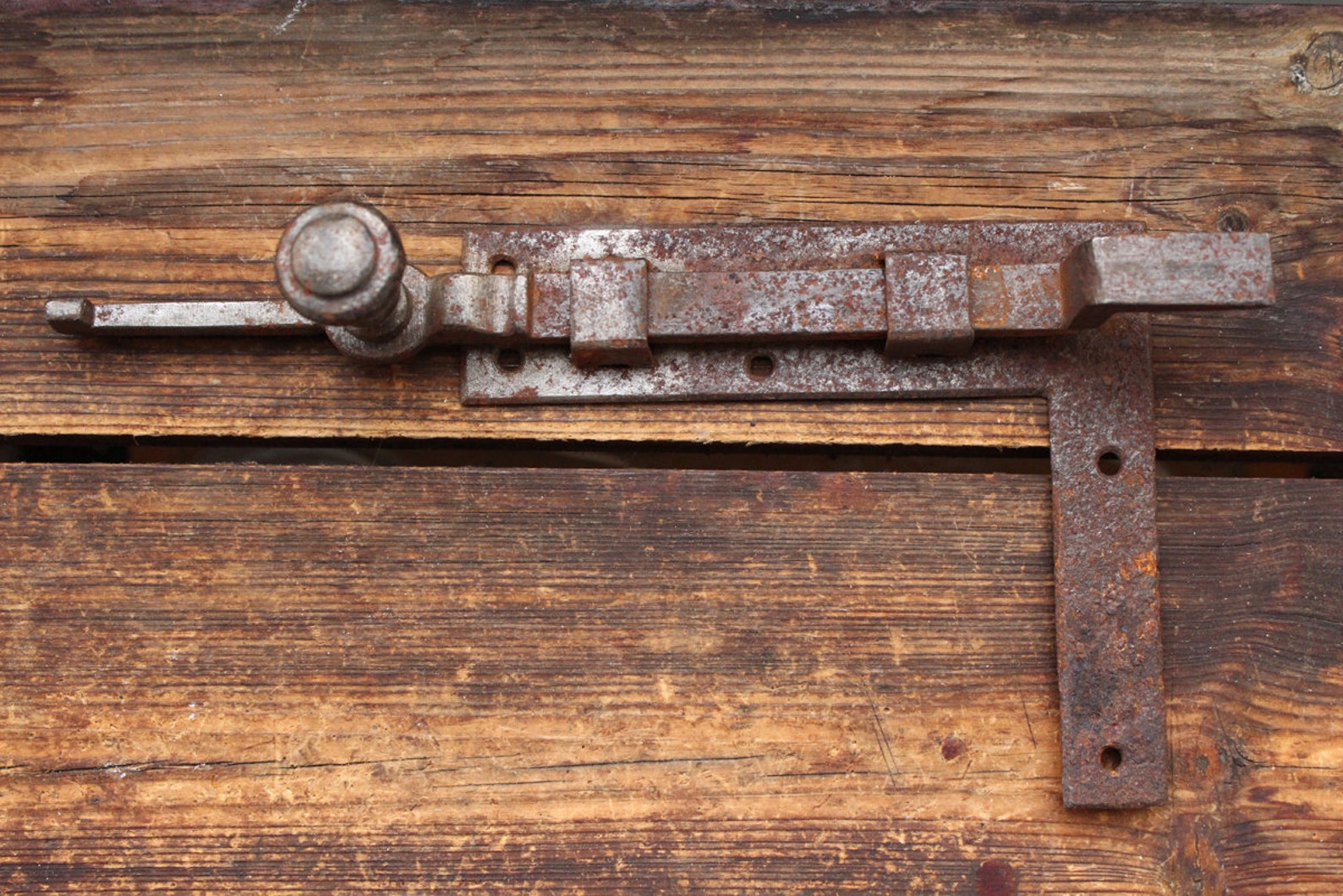 Antique Iron Slide Latch / Sliding Door Bolt Hasp Gate Farm | Etsy