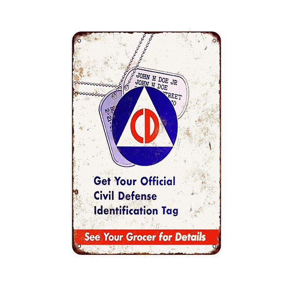 Civil Defense Sign - Etsy