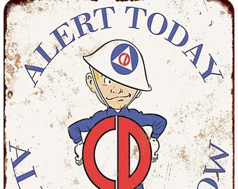 Civil Defense Sign | Etsy