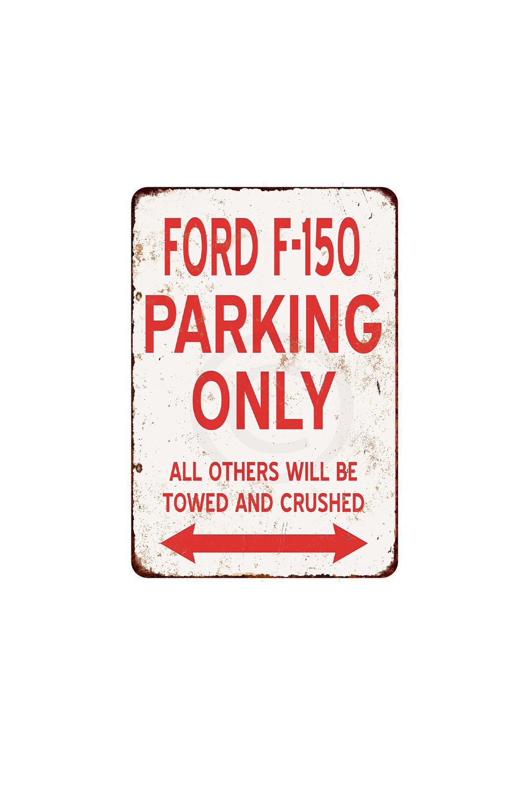 Metal Sign Ford F150 Parking ONLY Vintage Look 8 X 12 - Etsy