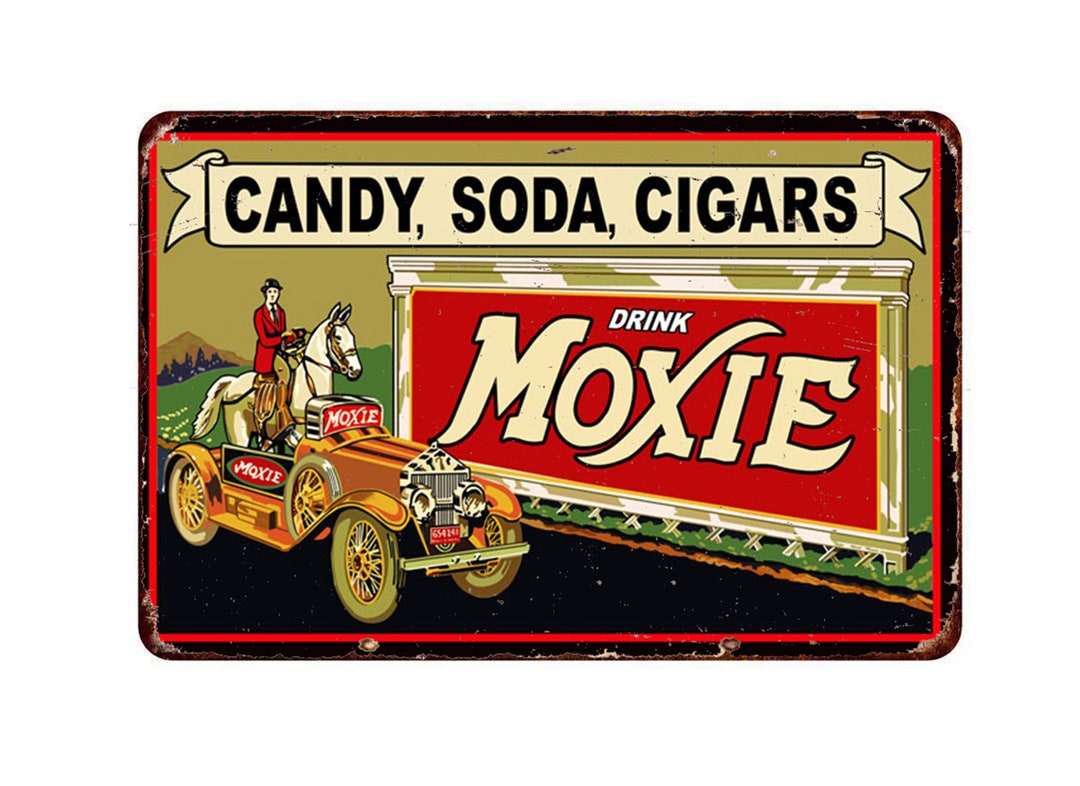 Drink Moxie Candy, Soda, Cigars Vintage Look Reproduction Metal Sign - Etsy