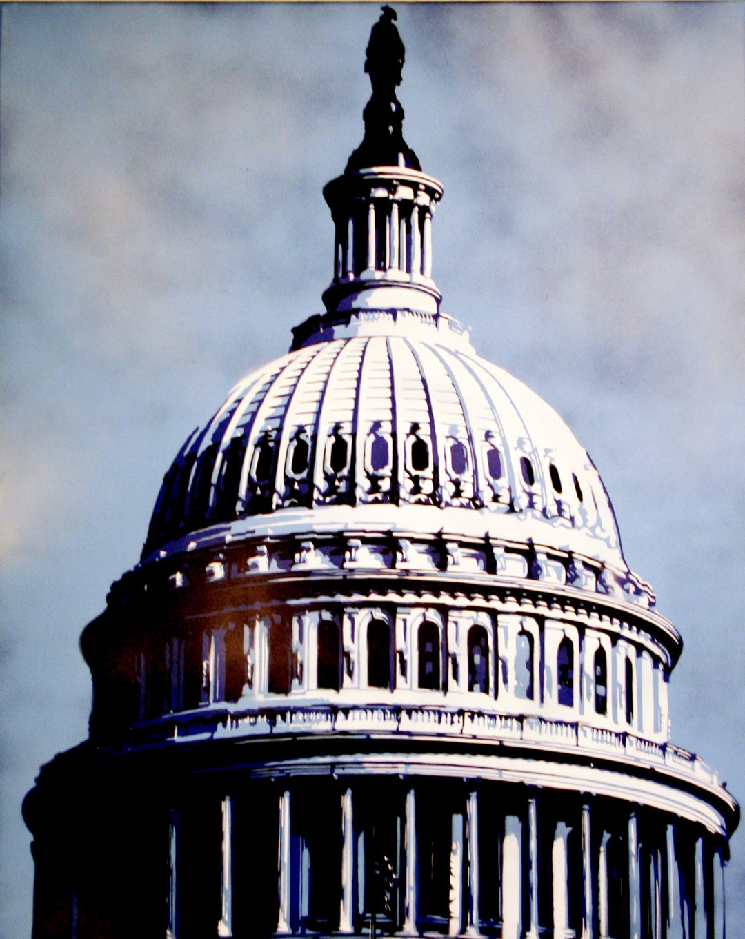 Capitol Building Art Print by Artist Ray Ferrer 11x14 or 16x20 - Etsy
