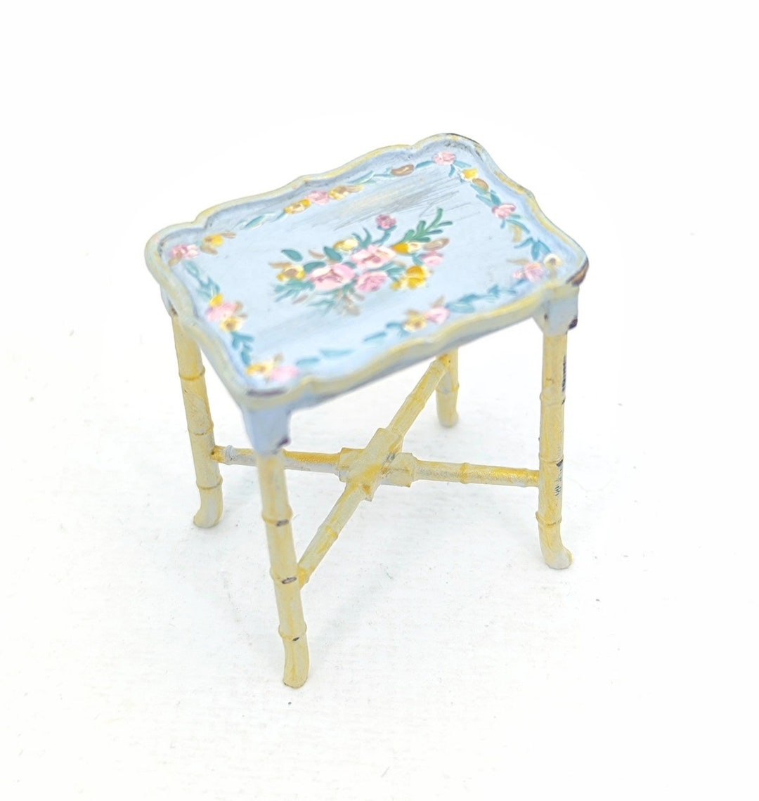 Hand-painted and Aged French Country Style Side Table, Dancer ...