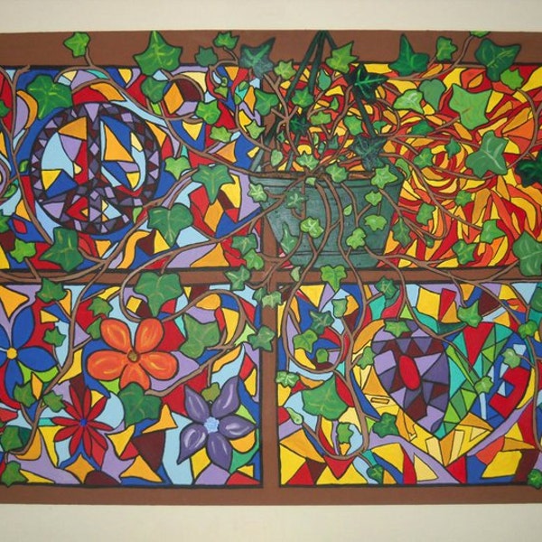 Stained Glass Ivy - Etsy