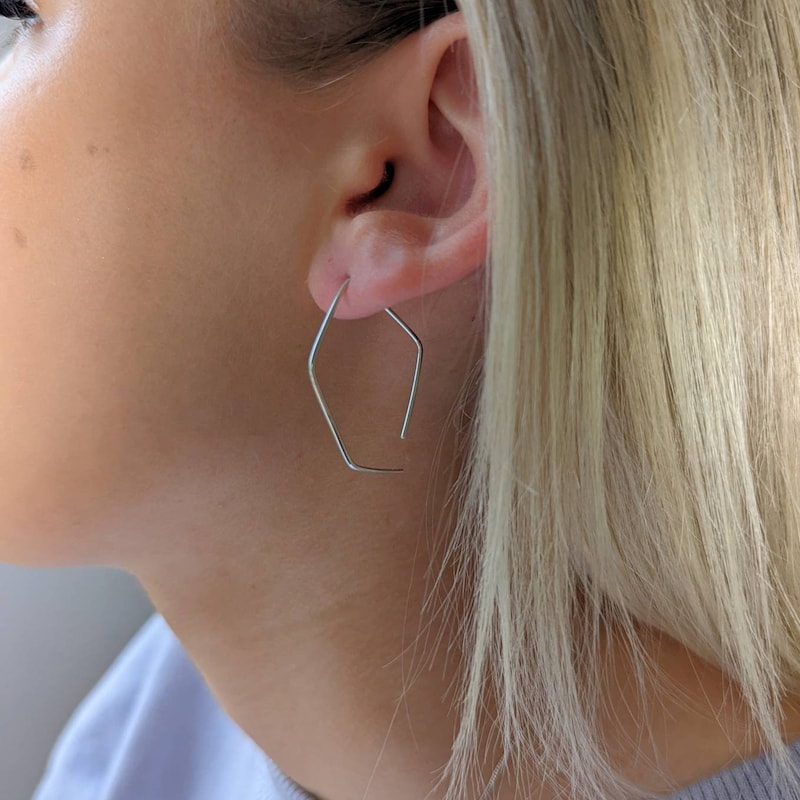 Geometric Silver - Etsy