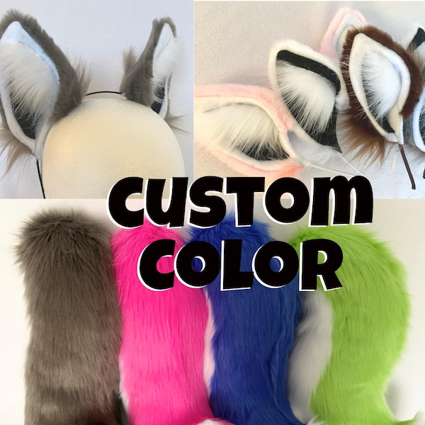 Furry Black Wolf Tail - Etsy