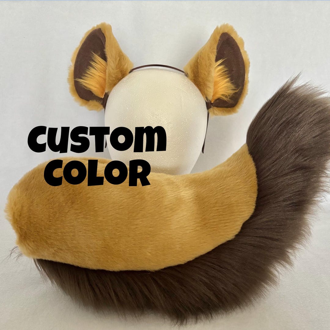 Hyena Ears and Tail Custom Hyena Costume Hyena Ears Hyena Cosplay Yeen ...