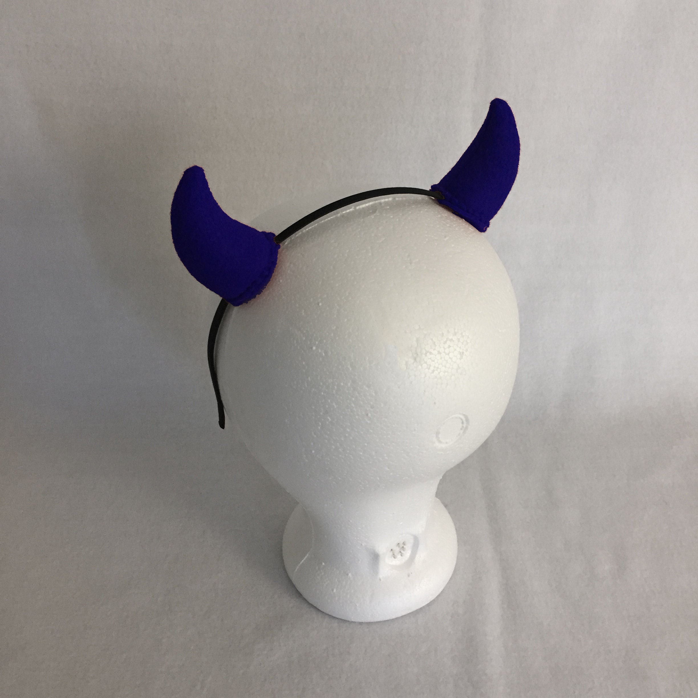 Custom Color Small Plush Horns Costume Horns Pair of Horns - Etsy