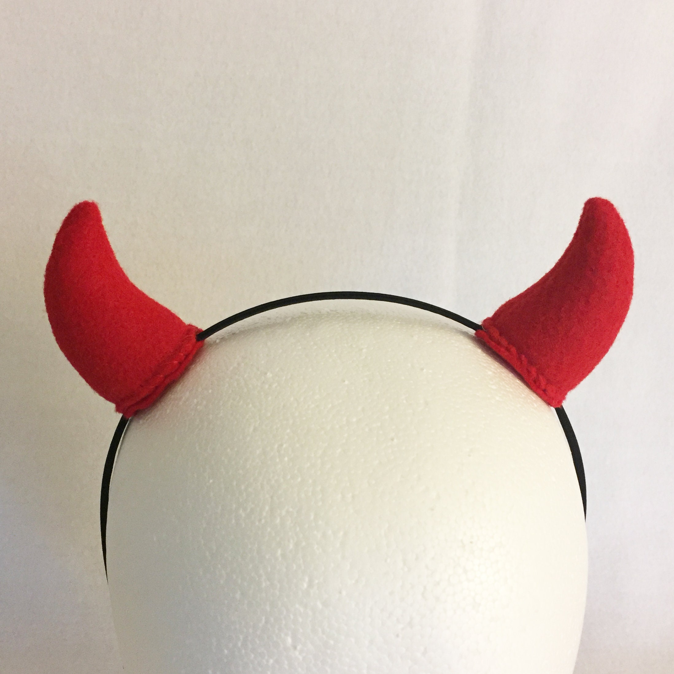 Custom Color Small Plush Horns Costume Horns Pair of Horns - Etsy