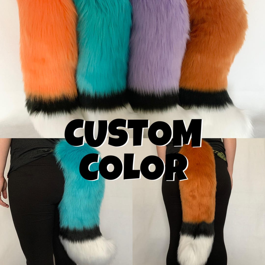 Custom Color Fox Tail Furry Canine Tail Dog Tail Custom Fox Fursuit ...
