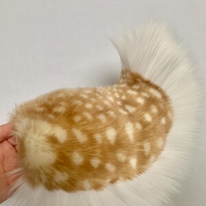 Deer Tail and Ears Set Deer Ears With Antlers Spotted Deer Tail Buck ...