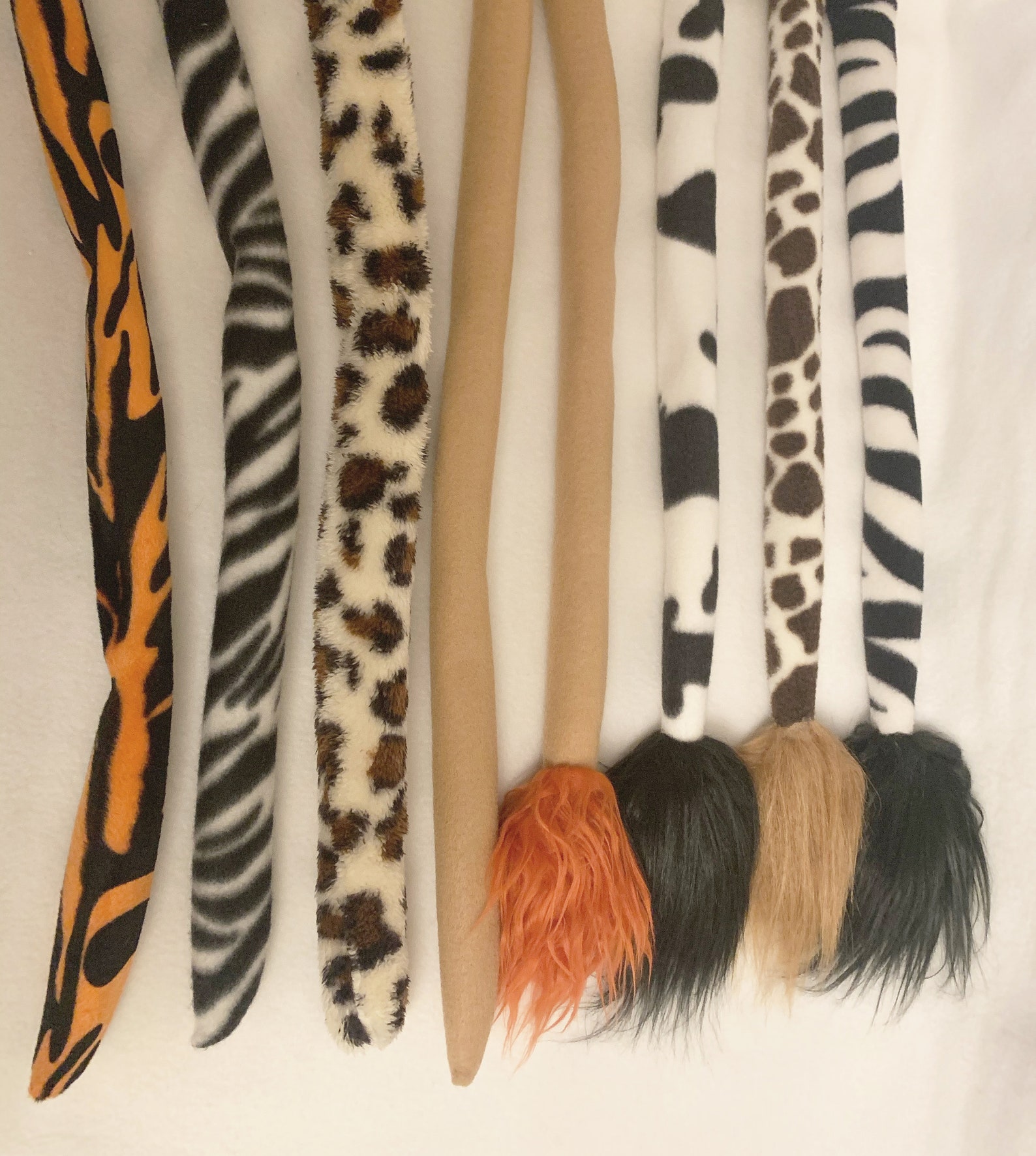 Safari animal costume tail dress up zoo animal tails tiger | Etsy