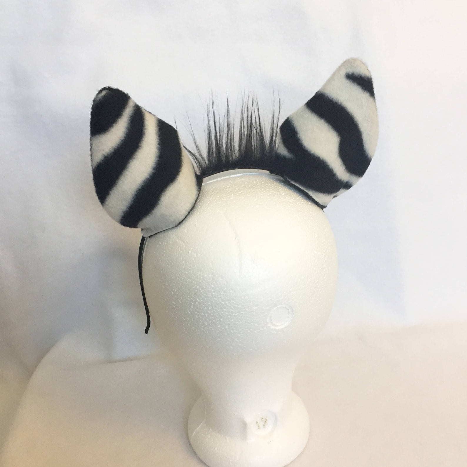 Zebra Ears or Tail Set Zebra Costume Zebra Ears Headband Zebra | Etsy