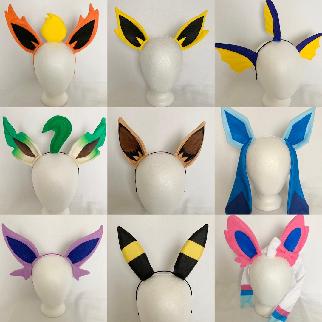 Eeveelution Ear Cosplay Choose From 9 Eeveelution Ear Cosplay Headbands ...