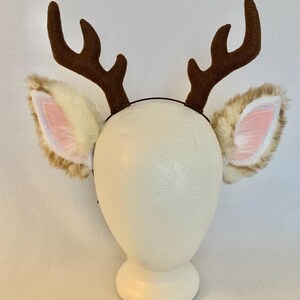 Deer Tail and Ears Set Deer Ears With Antlers Spotted Deer Tail Buck ...